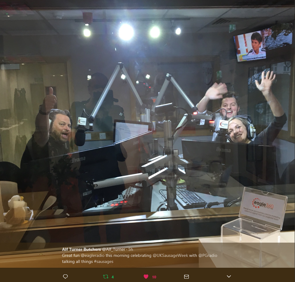 Eagle Radio marks UK Sausage Week with Alf Turner | UK Sausage Week